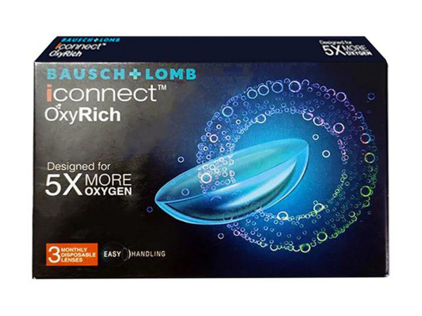 Bausch & Lomb iConnect OxyRich Monthly Disposable 3Lens Pack – Lenstrack